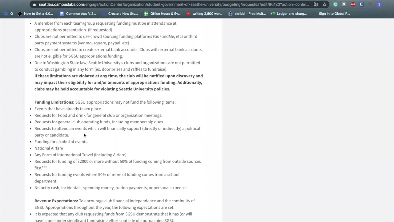 Budget Request Tutorial