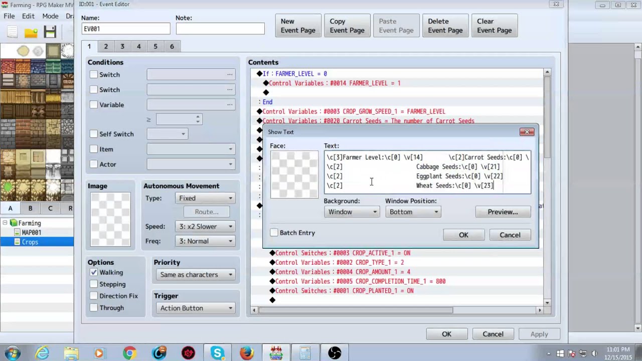 RPG Maker MV: Advanced Farming Tutorial