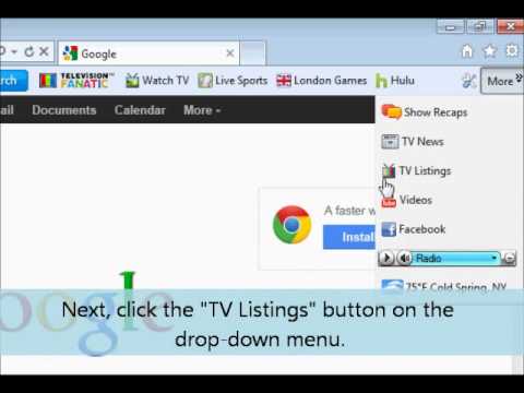 TV Fanatic Toolbar: TV Listings