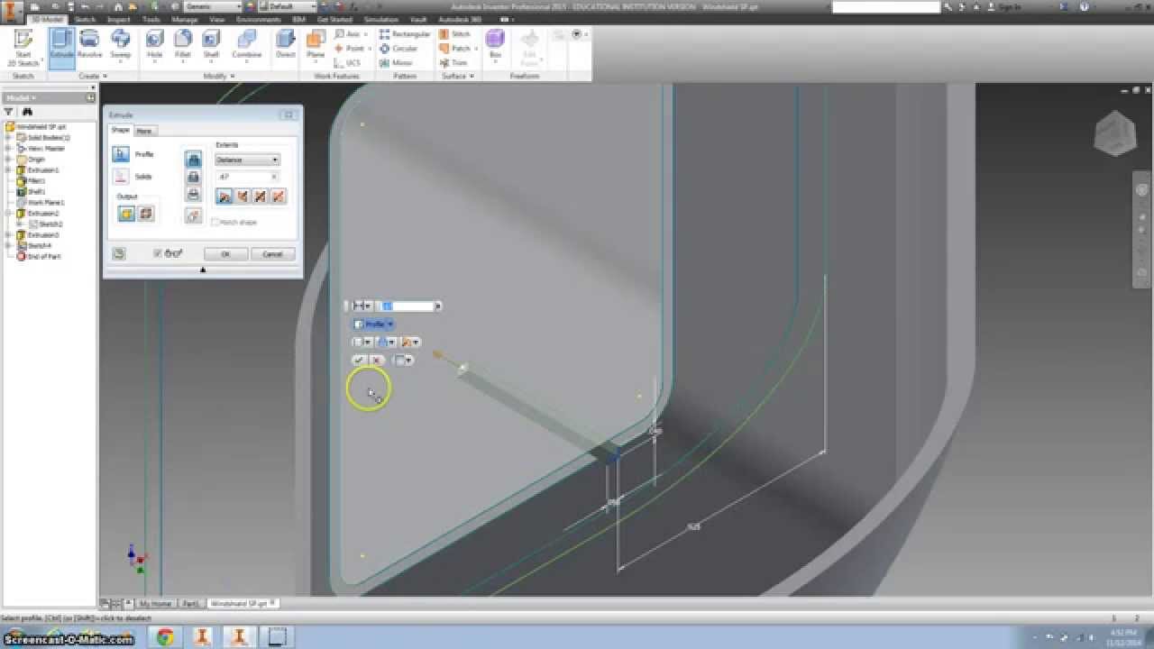 Creating a windshield (part 3)