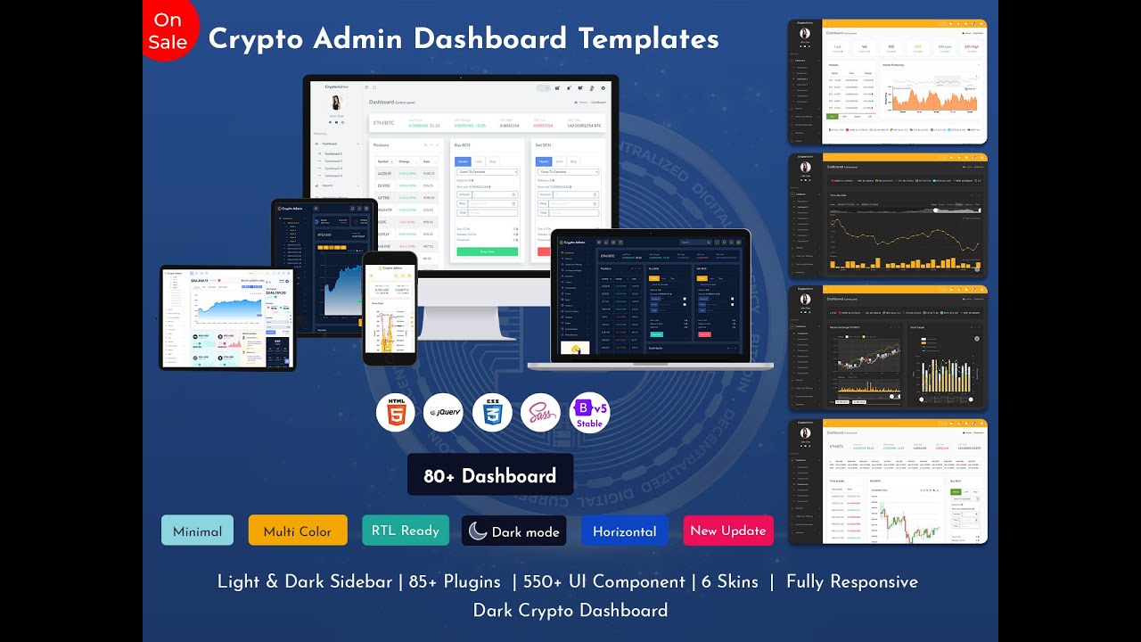 Ethereum Dashboard Bootstrap 5 Admin Template with Crypto UI Kit