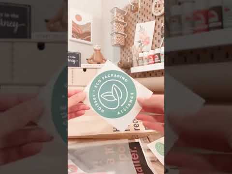 Unboxing TWH’s NEW tissue paper + Hangtags from NOISSUE ♥ #sustainable #branding #brandmarketing