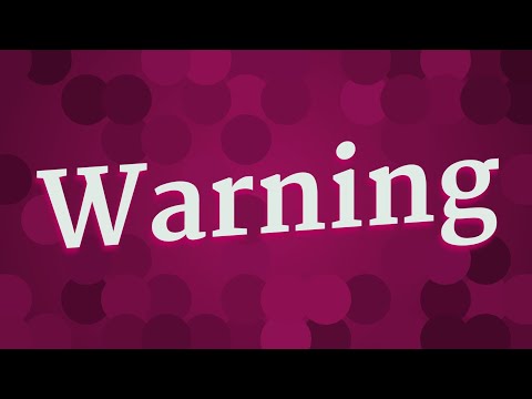WARNING pronunciation • How to pronounce WARNING