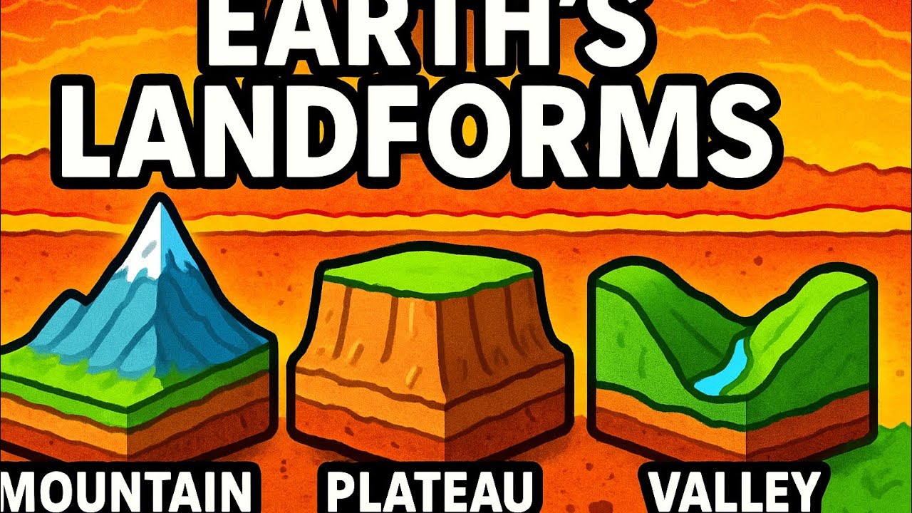 🌋  “What’s the Difference Between a Valley, Plateau & Mountain? (Earth’s Amazing Landforms)”