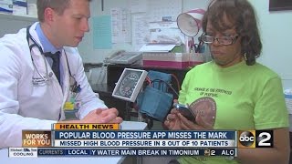 Healthcare providers warn blood pressure apps could be inaccuratet at 11