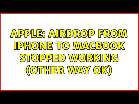 Apple: AirDrop from iPhone to MacBook stopped working (other way OK)