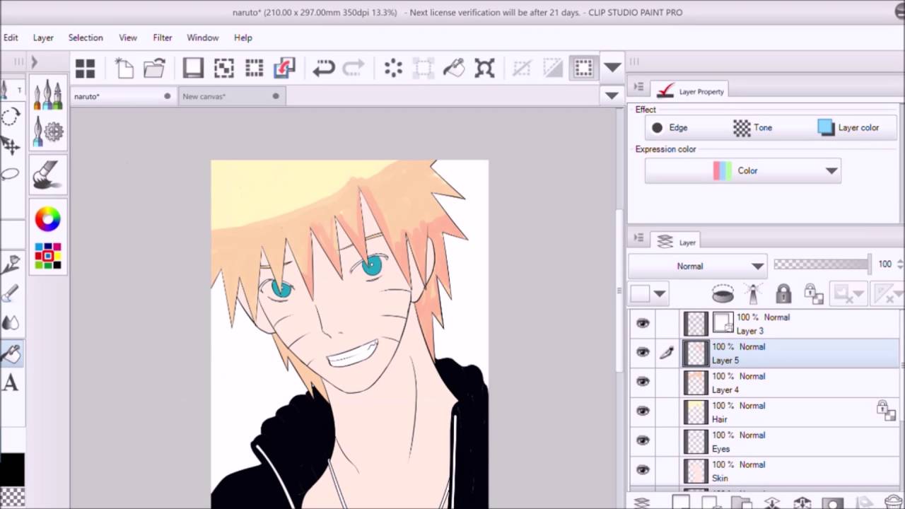 Masterpieces in minutes: Naruto-  Lineart and Speedpaint