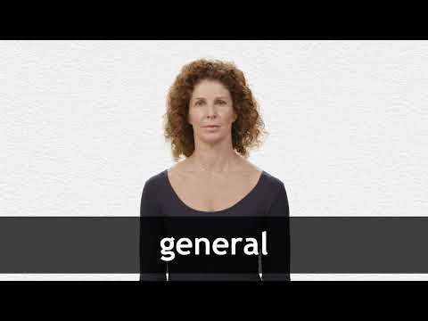 How to pronounce GENERAL in American English