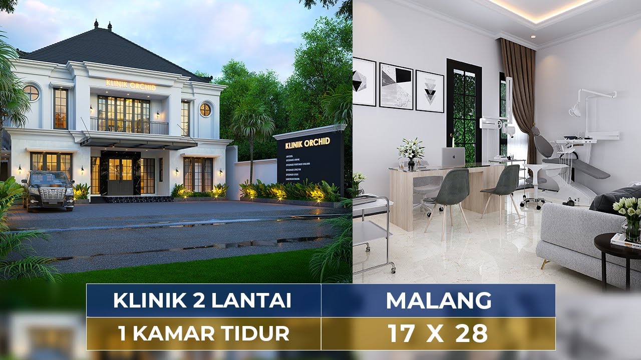 Video 3D Desain Klinik Orchid Klasik 2 Lantai Bapak AO 1675