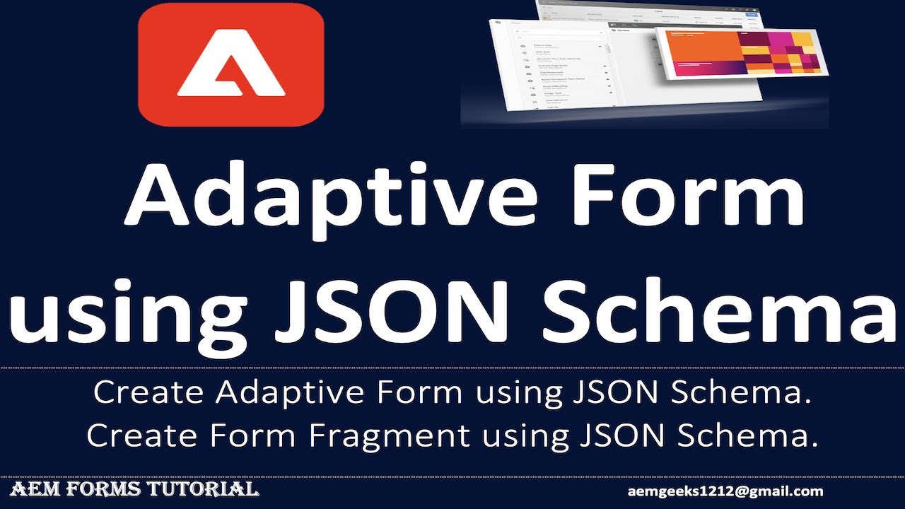 AEM Forms #11 | Create Adaptive Form using JSON Schema