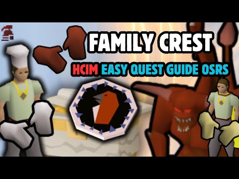 Family Crest Quest Guide OSRS (HCIM Friendly + Easy Safe Spot Method)
