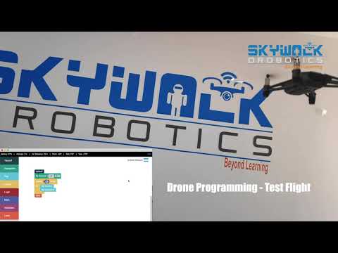 How to Program a Drone - Test Flight - STEAM SUMMER CAMP FOR KIDS - Skywalk Drobotics Academy