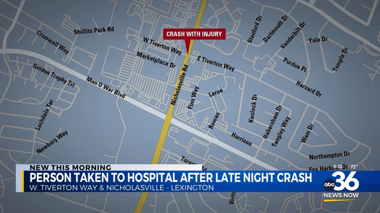 Crash in Lexington sends one to the hospital