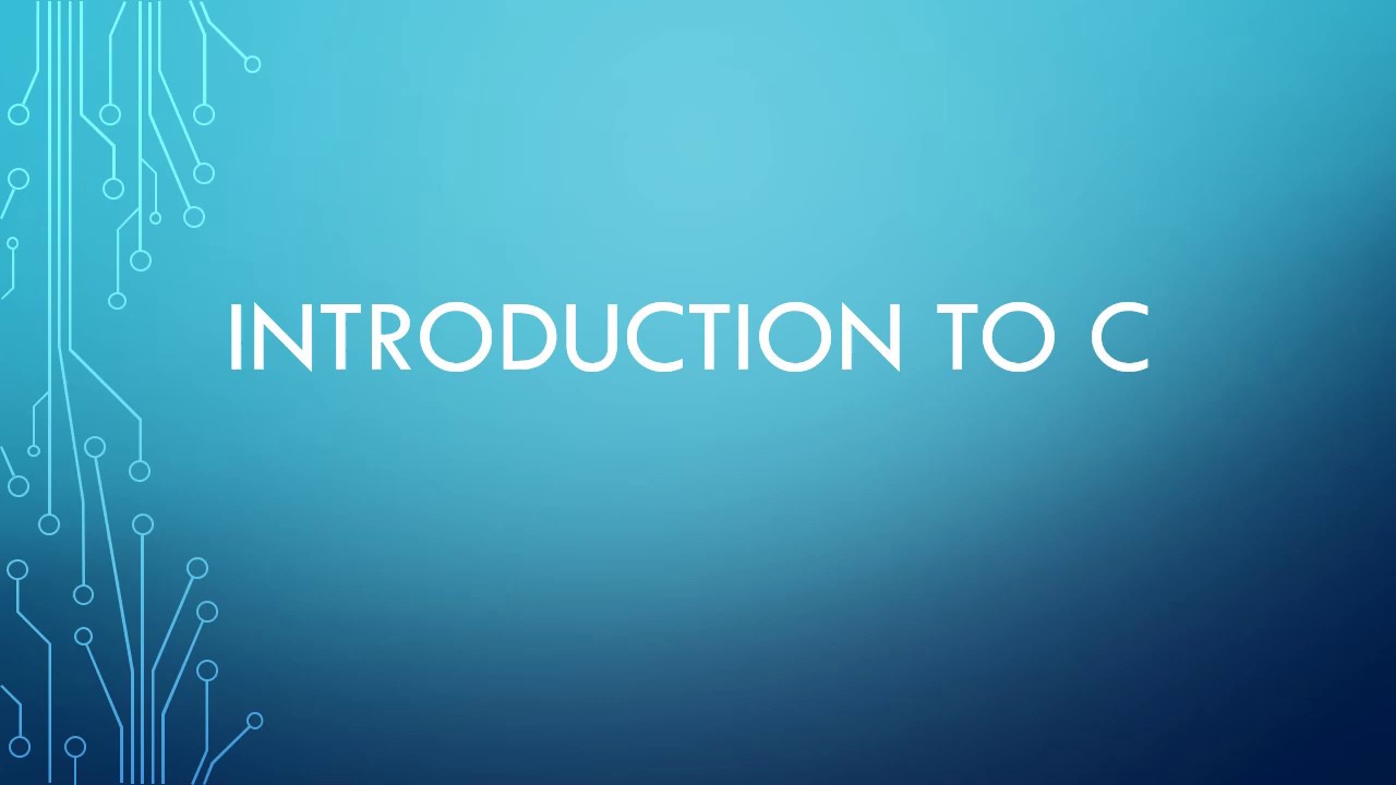 Intro to C for Java Programmers