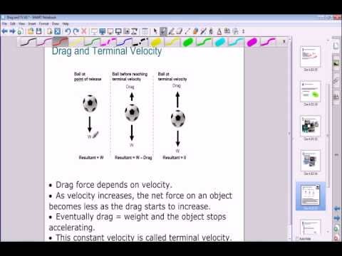 Drag part 2: Terminal Velocity - A level Physics - Mechanics