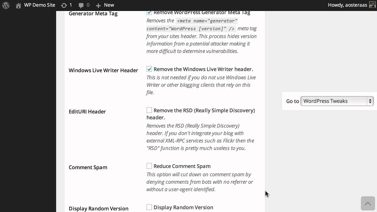 iThemes Security for WordPress: WordPress Tweaks