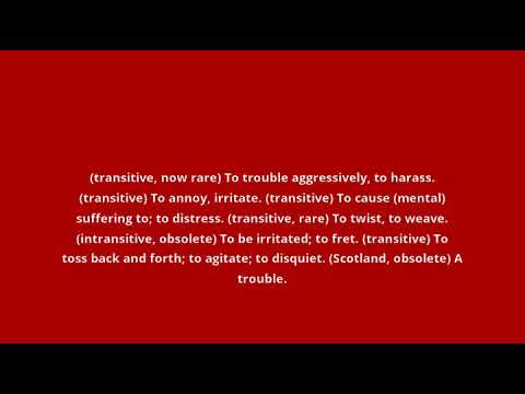 what is the meaning of vex