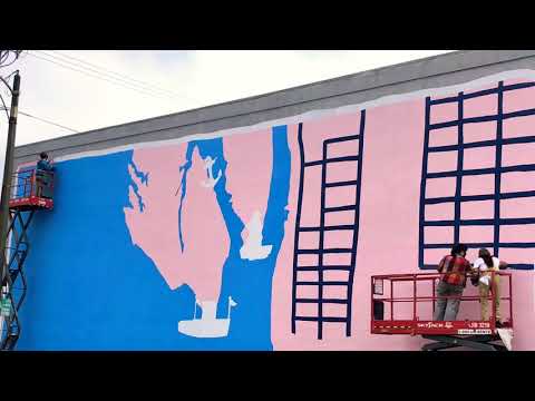Eureka’s new map mural: QUEEN CITY OF SALT & FOG
