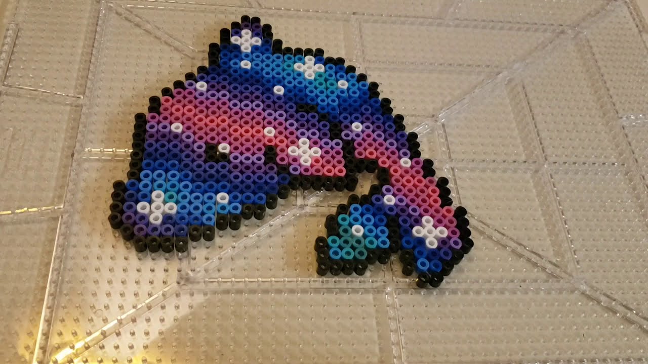 Perler Bead Cosmic Dolphin