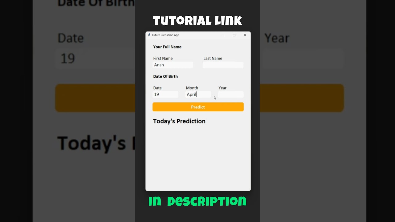 Predict Your Future using Python....