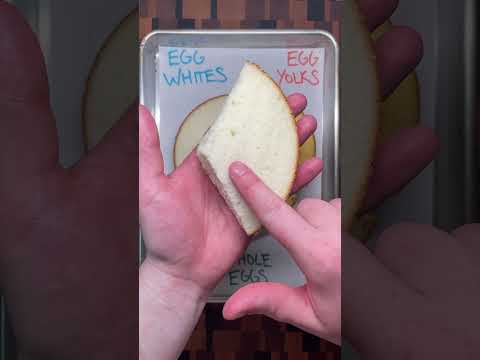 Whole Eggs vs Whites vs Yolks in Cake #baking #cake