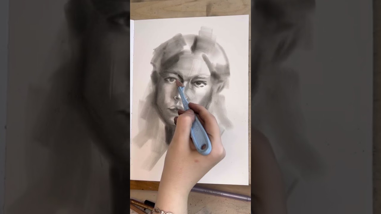 Portrait Hunter Schafer #art #artist #portrait #HunterSchafer