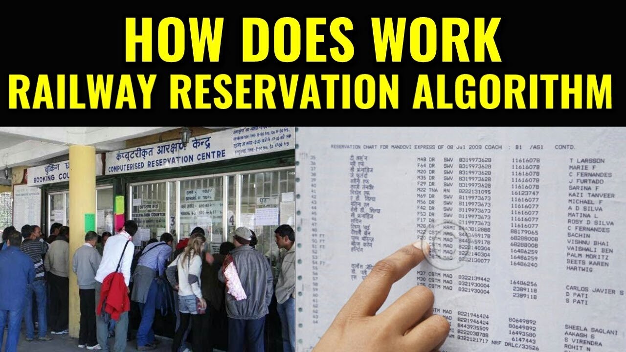 How does work railway reservation algorithm?