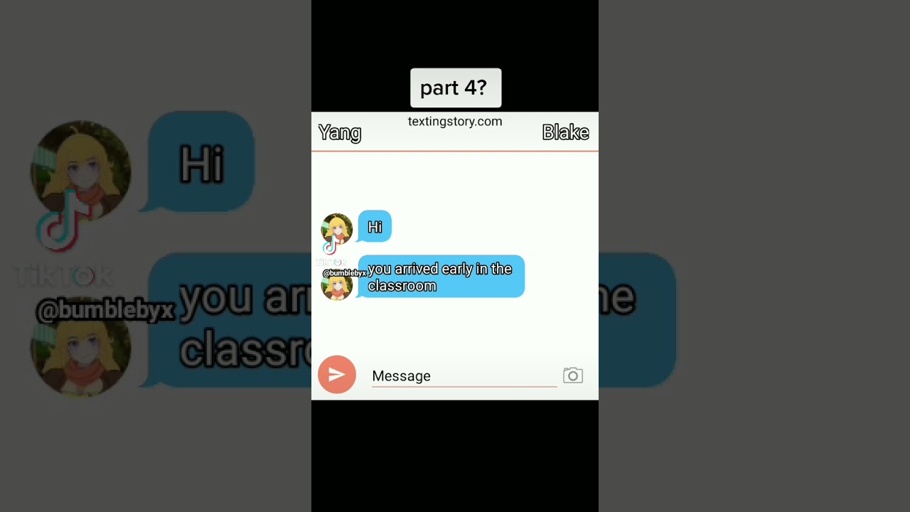 part 3 yang x blake #rwby, #textingstroy #yangxblake