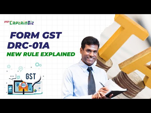 FORM GST DRC-01A : New Rule Explained #gstbilling #invoicetemplate