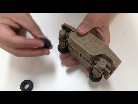 🪖 Foldable Humvee/Hummer・ STL File for 3D printing・Cults