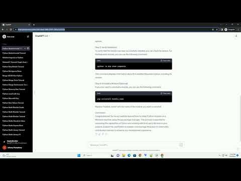 python module install windows