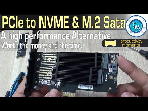 NVME and M.2 SATA drives via PCIe adapters, the experience, performance and how good they are.