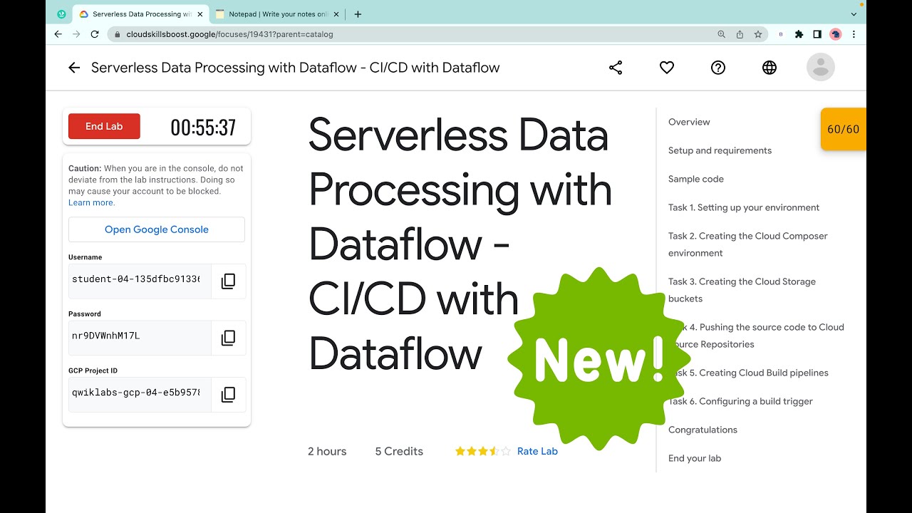 Serverless Data Processing with Dataflow - CI/CD with Dataflow#qwiklabs #coursera With Explanation🗣️