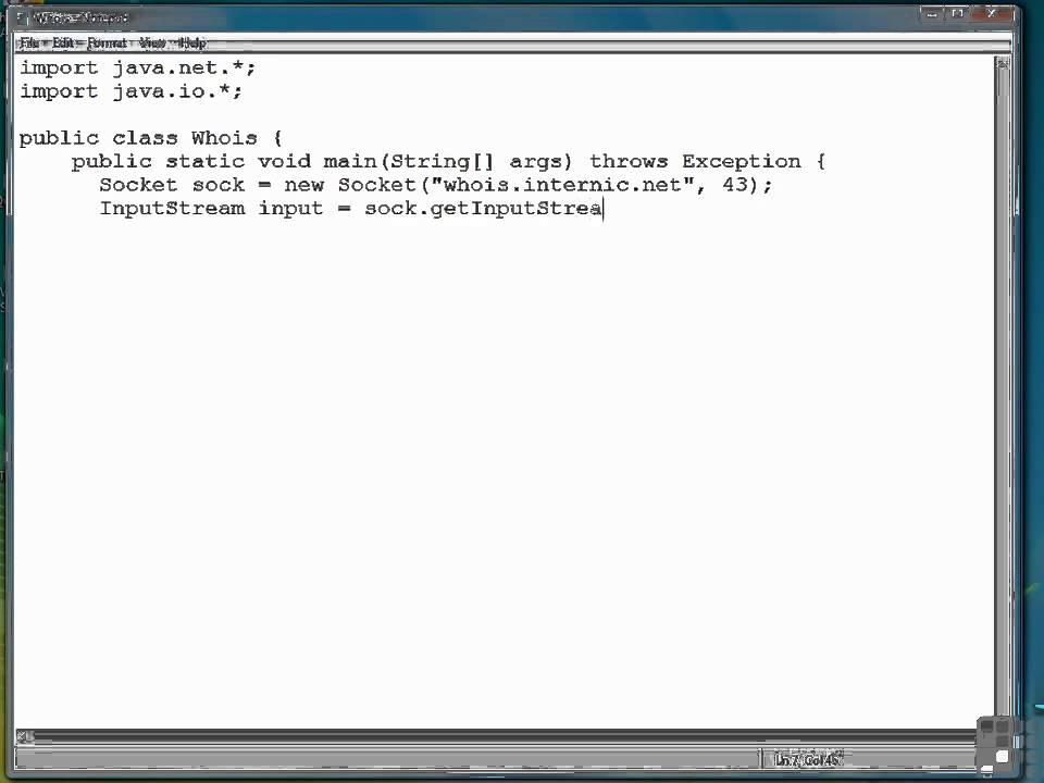 09 02 Socket Programming Example