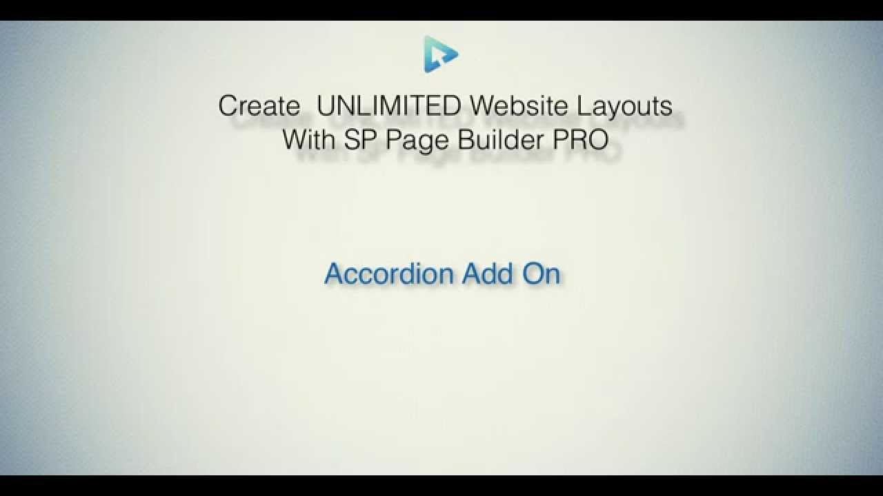SP Pagebuilder Pro Tutorial - Accordion Add on