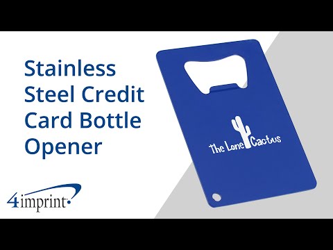 Stainless Steel Credit Card Bottle Opener by 4imprint