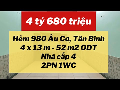 P357 - [Tân Bình] - Nhà 52 m2 có 2 phòng ngủ cách sân bay 5 phút đi xe chỉ 4.68 tỷ !