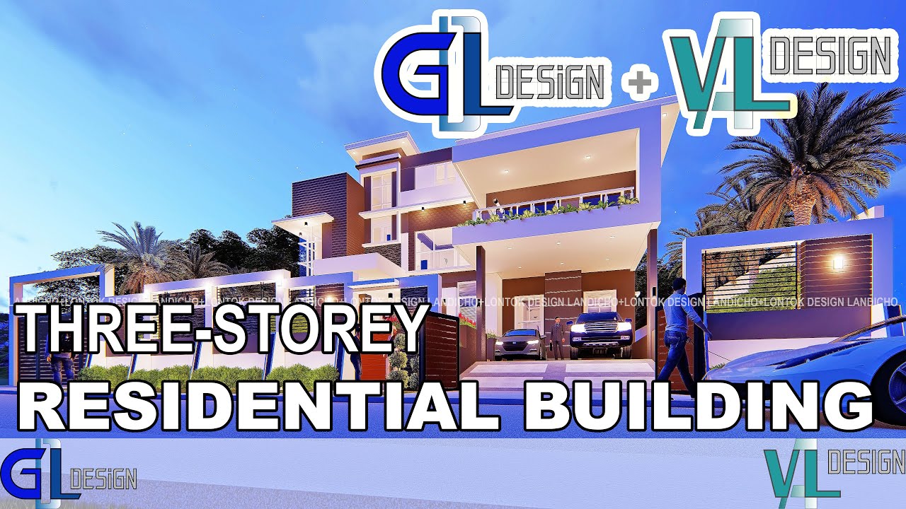 Three-Storey Residential Building | Architectural 3D Walkthrough Animation