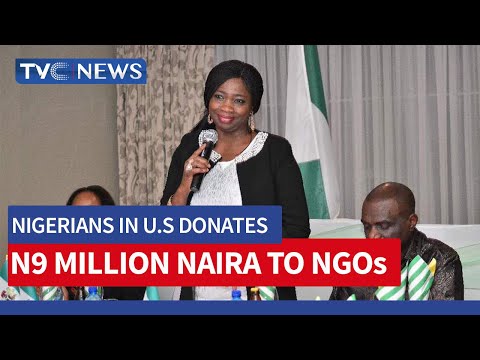 (WATCH) Nigerians In U.S. Donate N9 Million To NGOs