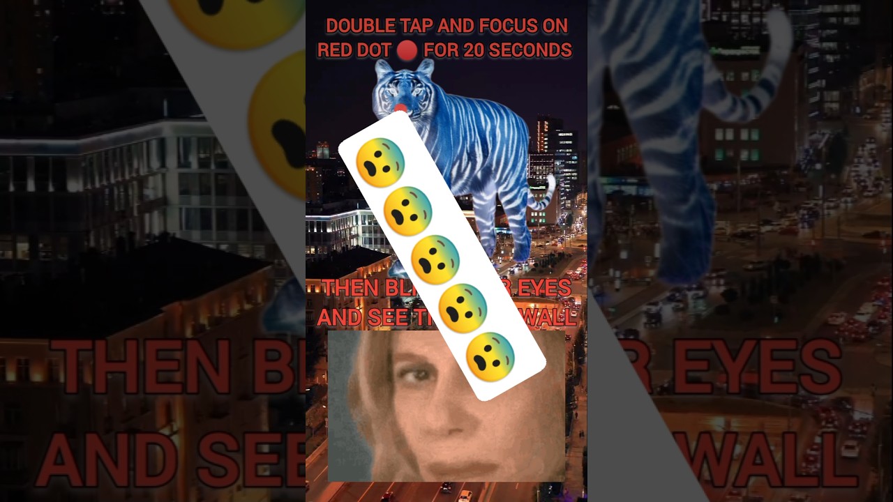The Tiger 🐯🐅 Optical Illusion 😲😲 #memes #opticalillussion #trending #edit #tiger #viral #shorts