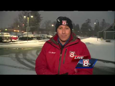 Heavy snow in Sanford, lighter in Portland