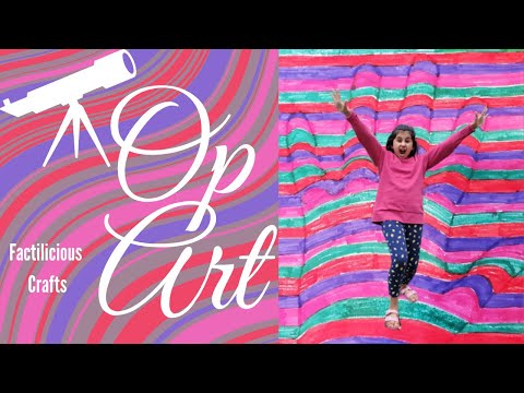 Op Art for Kids -How to draw Optical Illusion- Kids craft