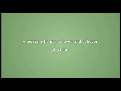 muslim meaning in English
