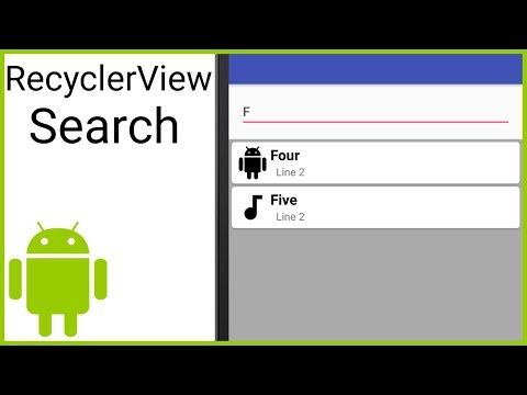Learn Search Functionality for RecyclerView Android Studio Tutorial - Mind Luster