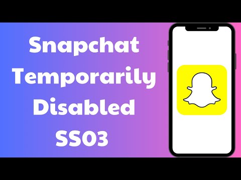 snapchat temporarily disabled support code ss03 | your access to snapchat is temporarily disabled