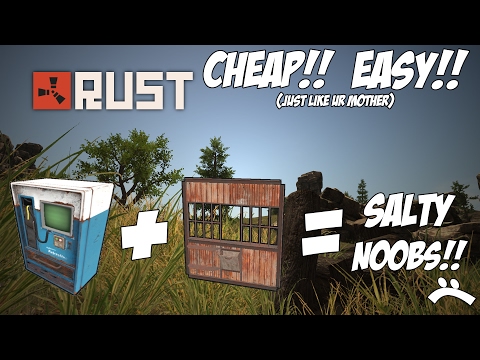Rust | Vending Machine + Metal Shop Front TRAP BASE!