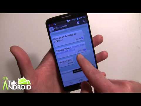 How to use Text Link on the LG G2