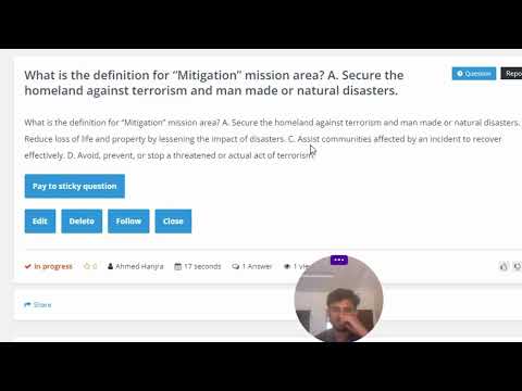 What is the definition for "Mitigation" mission area?