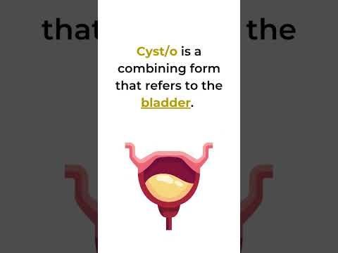 Medical Terminology: Combining Form- Cyst/o #shorts