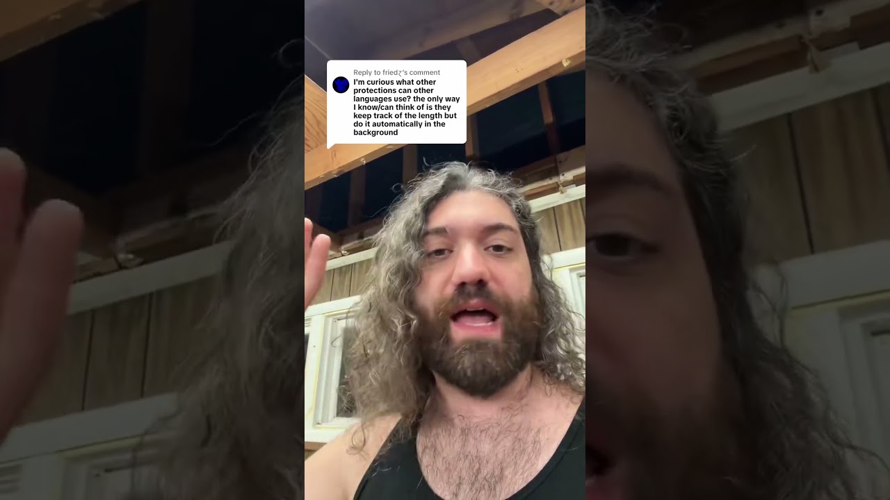 keeping track of string lengths separately in programming languages.